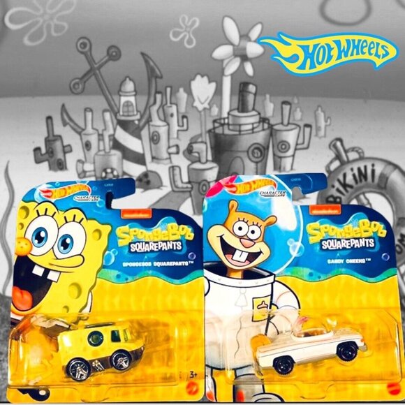 Mattel | Toys | Hot Wheels Nickelodeon Character Cars Spongebob ...